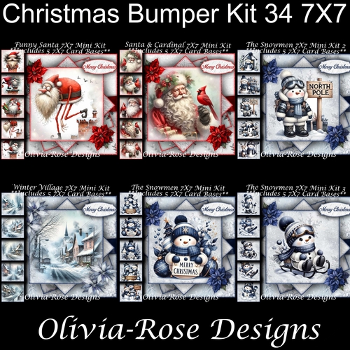 Christmas Bumper Kit 34 7X7 - CUP1347343_104105 | Craftsuprint