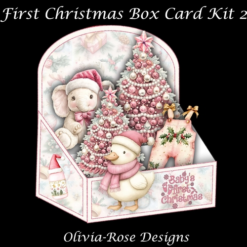First Christmas Box Card Mini Kit 2 - CUP1354394_104105 | Craftsuprint