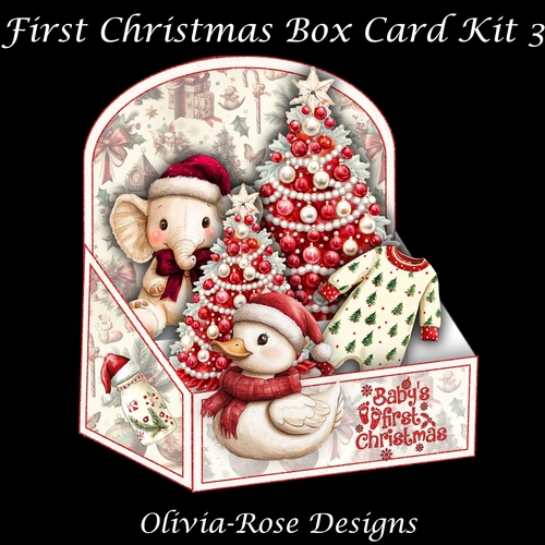First Christmas Box Card Mini Kit 3 - CUP1354399_104105 | Craftsuprint