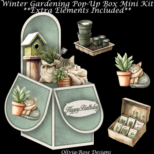Winter Gardening Pop-Up Box Mini Kit - CUP1354623_104105 | Craftsuprint