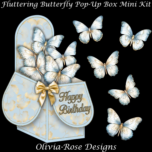 Fluttering Butterfly Pop-Up Box Mini Kit - CUP1358621_104105 | Craftsuprint