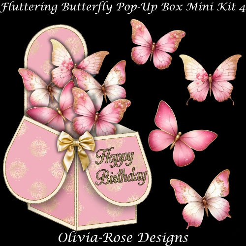 Fluttering Butterfly Pop-Up Box Mini Kit 4 - CUP1358640_104105 ...