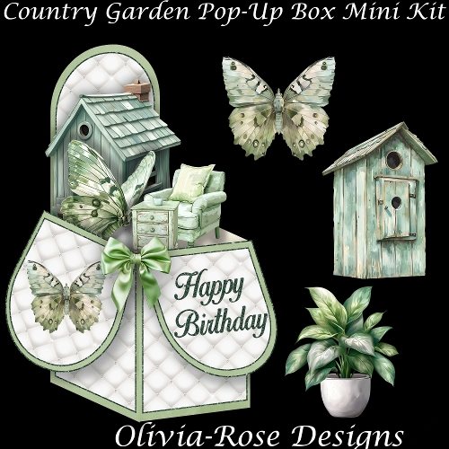 Country Garden Pop-Up Box Mini Kit - CUP1359670_104105 | Craftsuprint