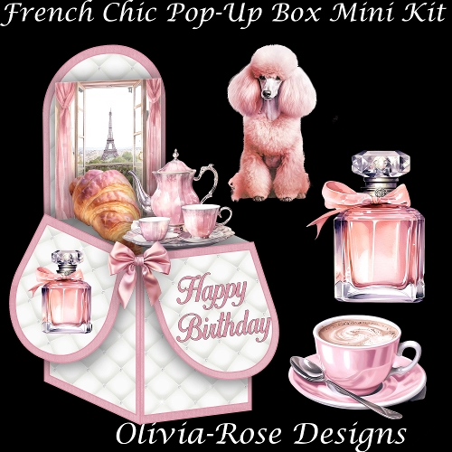 French Chic Pop-Up Box Mini Kit - CUP1359992_104105 | Craftsuprint