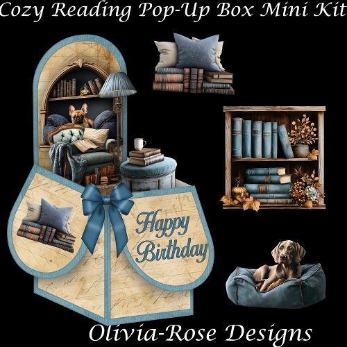 Cozy Reading Pop-Up Box Mini Kit - CUP1359996_104105 | Craftsuprint