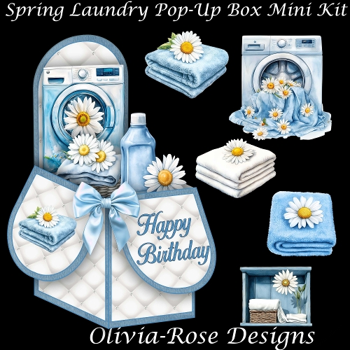 Spring Laundry Pop-Up Box Mini Kit - CUP1362070_104105 | Craftsuprint