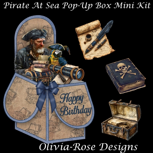 Pirate At Sea Pop-Up Box Mini Kit - CUP1362130_104105 | Craftsuprint