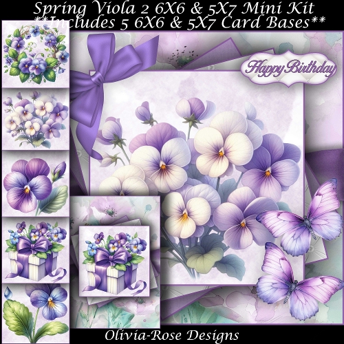 Spring Viola Mini Kit 2 - CUP1366866_104105 | Craftsuprint
