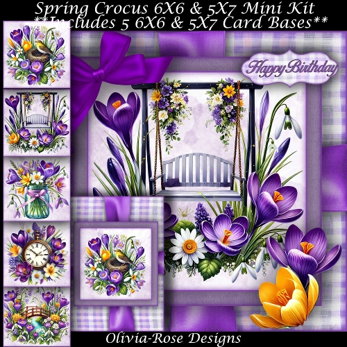 Spring Crocus Mini Kit - CUP1371388_104105 | Craftsuprint