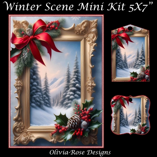 Winter Scene 5X7 Mini Kit - CUP1379174_104105 | Craftsuprint