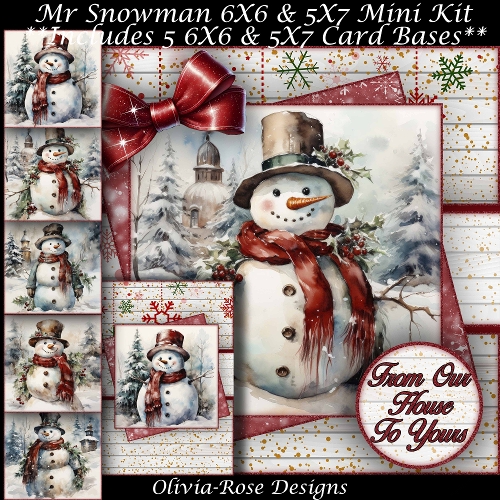 Mr Snowman Mini Kit - CUP1387266_104105 | Craftsuprint