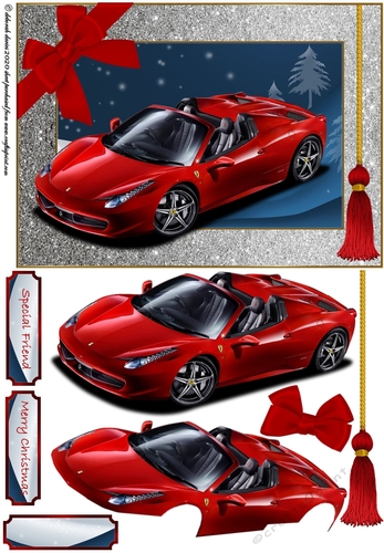 Christmas Ferrari - CUP1058210_613 | Craftsuprint