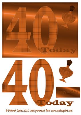 Orange 40 Today - CUP123471_613 | Craftsuprint