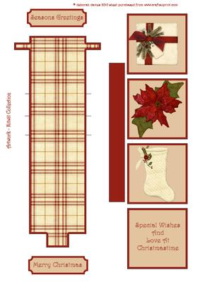 Vintage Christmas Waterfall Card - CUP142657_613 | Craftsuprint
