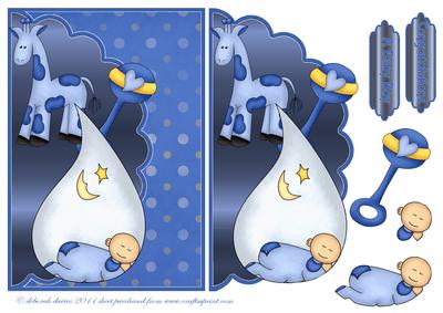 Baby Boy Envelope Card - CUP204362_613 | Craftsuprint