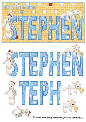 Merry Christmas Stephen - CUP381313_613 | Craftsuprint