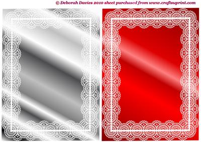 Glossy Red & Silver Frames - CUP67653_613 | Craftsuprint