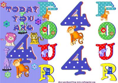 Four Today - CUP414372_688 | Craftsuprint