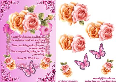 Get Well Rose Wishes - CUP517956_688 | Craftsuprint