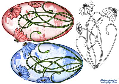 Tangle Flowers - CUP526048_688 | Craftsuprint