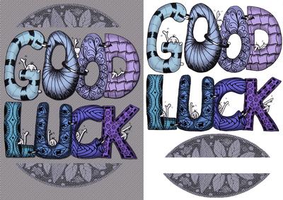 Doodled Good Luck - CUP644744_688 | Craftsuprint