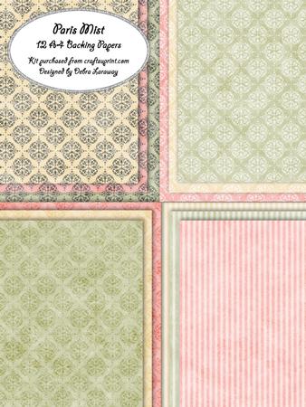 Paris Mist Damsk Backing Papers - CUP306988_1571 | Craftsuprint