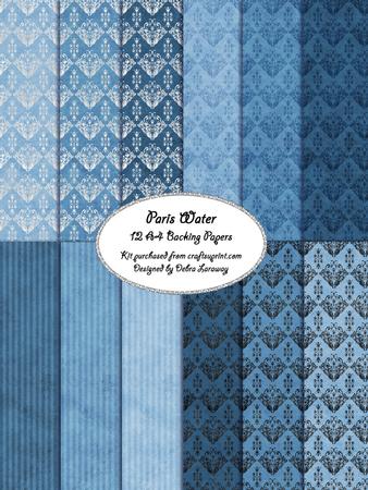 Paris Water Damask Backing Papers - CUP319300_1571 | Craftsuprint
