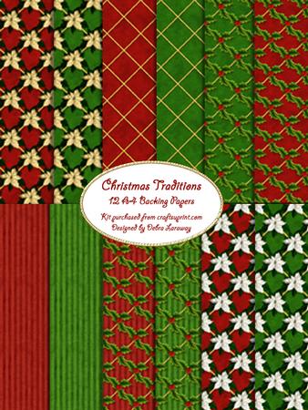 Christmas Traditions Backing Papers - CUP346670_1571 | Craftsuprint