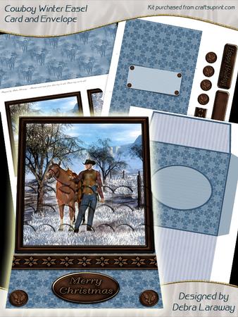 Western Cowboy Winter Easel Kit Cards for Men - CUP370428_1571 ...