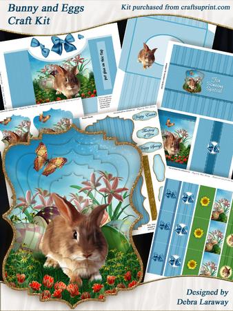Bunny Rabbit and Easter Eggs Spring Card and Craft Kit - CUP402703_1571 ...