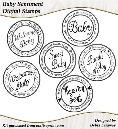 New Baby Digital Stamp Sentiments - CUP474704_1571 | Craftsuprint