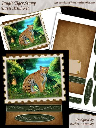 Jungle Tiger Stamp Easel Kit - CUP494853_1571 | Craftsuprint