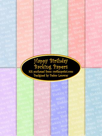 Happy Birthday Background Kits - CUP496889_1571 | Craftsuprint