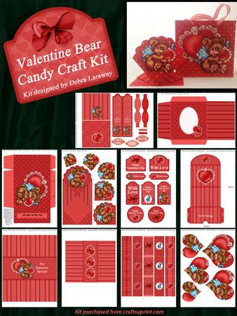 Valentine Bear Candy Craft Kit - CUP667029_1571 | Craftsuprint