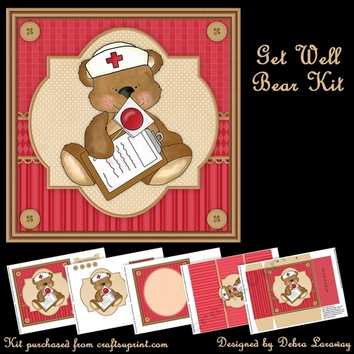 Get Well Bear Kit - CUP764116_1571 | Craftsuprint