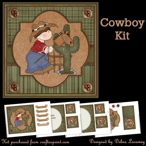 Western Cowboy Card Kit - CUP766433_1571 | Craftsuprint