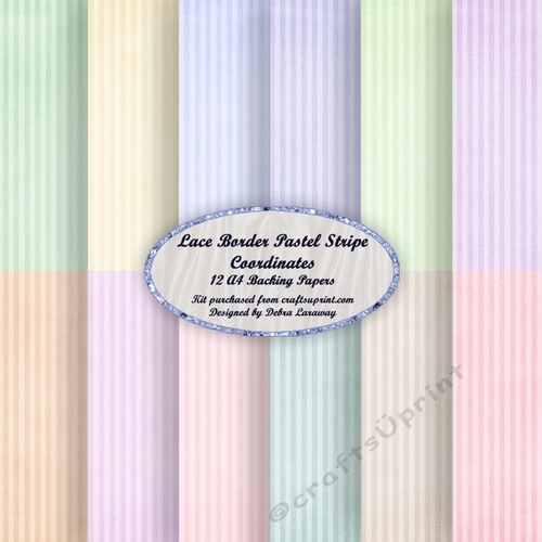 Damask and Lace Pastel Stripe Coordinates Backgrounds Papers ...