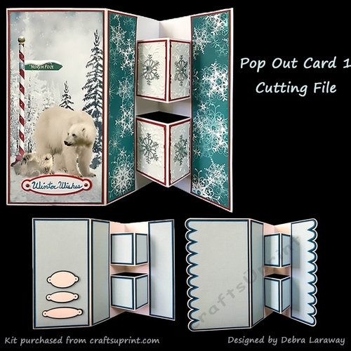Pop Out 1 Card Blank Cutting File Template - CUP805216_1571 | Craftsuprint