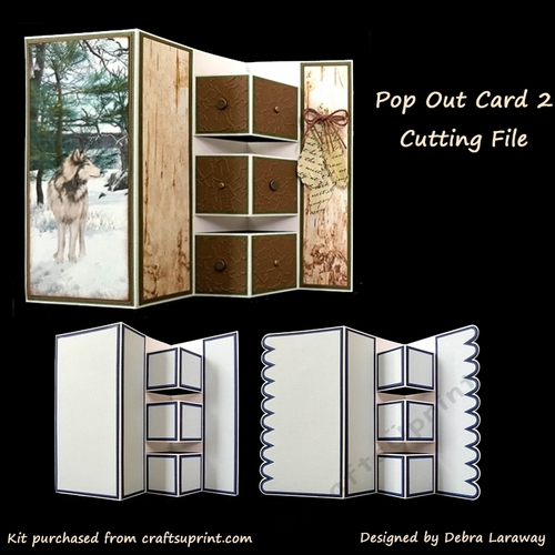 Pop Out 2 Card Blank Cutting File Template - CUP816702_1571 | Craftsuprint