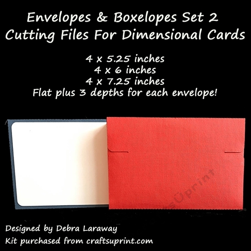 Envelopes & Boxes Mailer Set 2 Cutting Files for Dimensional Cards ...