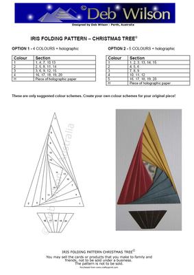 Christmas Tree Iris Folding Pattern - CUP288915_1473 | Craftsuprint