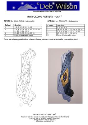 Car Iris Folding Pattern - CUP295027_1473 | Craftsuprint