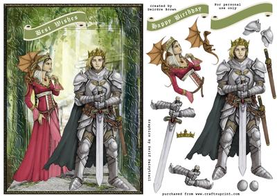 Knight and His Lady - CUP542325_1881 | Craftsuprint