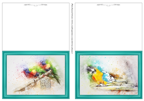 Abstract Bird Notelets 7 - CUP883700_44316 | Craftsuprint