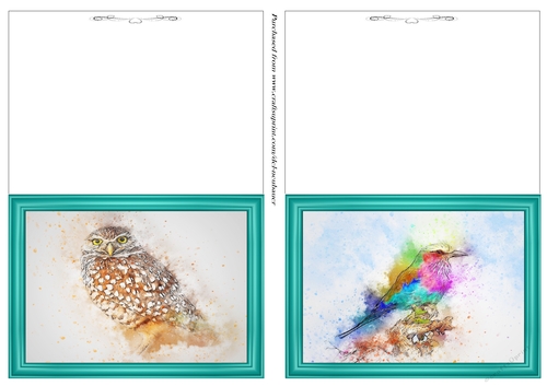 Abstract Bird Notelets 10 - CUP883703_44316 | Craftsuprint