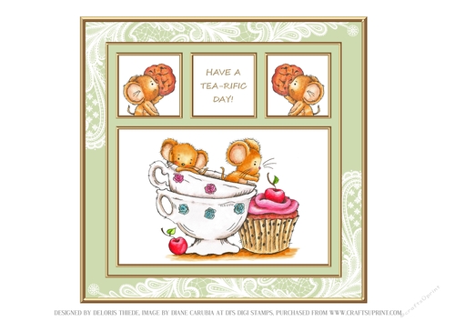 Have A Tea-rific Day! (Green) - CUP1005590_74027 | Craftsuprint