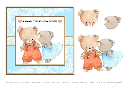 I Love You Beary Much - CUP1016689_74027 | Craftsuprint