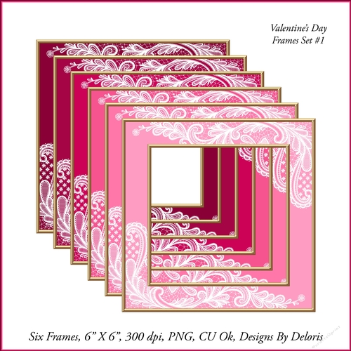 Frames Set 1 (Valentines Day) - CUP1019646_74027 | Craftsuprint