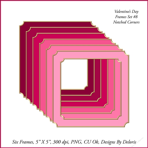 Notched Corners Frames Set 8 (Valentines Day) - CUP1019665_74027 ...