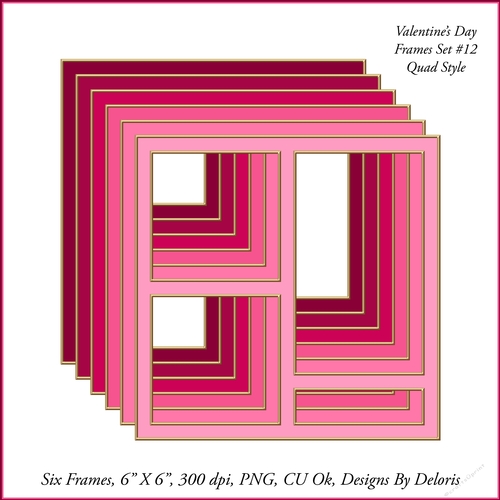 Quad Frames Set 12 (Valentines Day) - CUP1019669_74027 | Craftsuprint